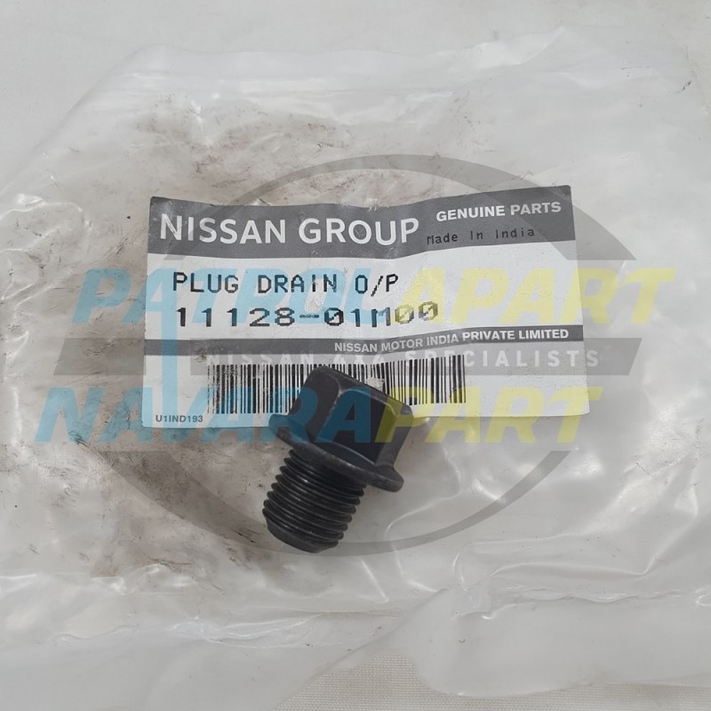 Genuine Nissan Patrol GU Y61 TB45 TB48 RD28 TD42TI Sump Plug Small 14mm