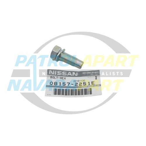 Genuine Nissan Engine Mount To Chassis Bolt - Nissan Patrol Y60 GQ Y61 ...