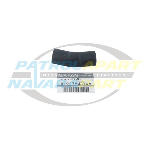 Genuine Nissan Water Pump to Metal Pipe Hose - Nissan Patrol Y61 GU ZD30CR