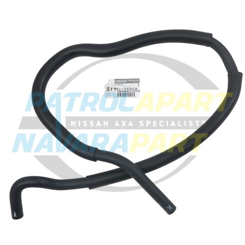 Genuine Nissan Rad to Overflow Bottle Hose - Nissan Patrol Y61 GU ZD30CR