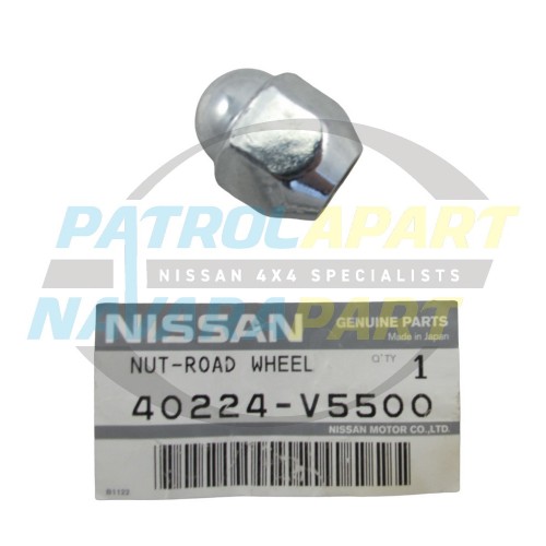 Genuine Nissan Chrome Wheel Nut - Patrol GQ & GU