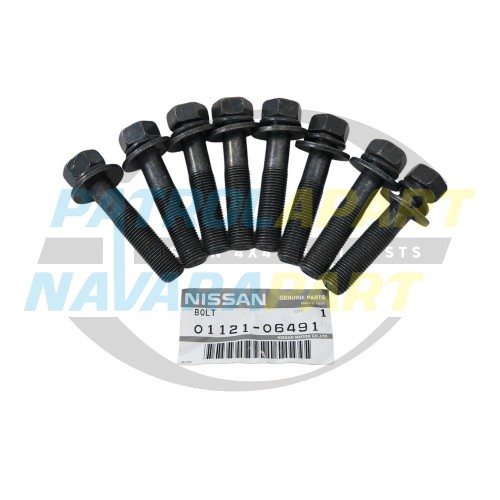 Genuine Nissan Gearbox Crossmember Bolt SET 8 - Nissan Patrol Y61 GU ...