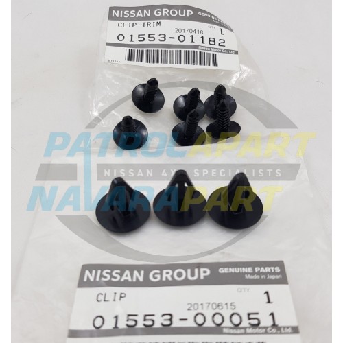 Genuine Nissan Splash Rubber Mounting Clip SET - Nissan Patrol Y60 GQ ...